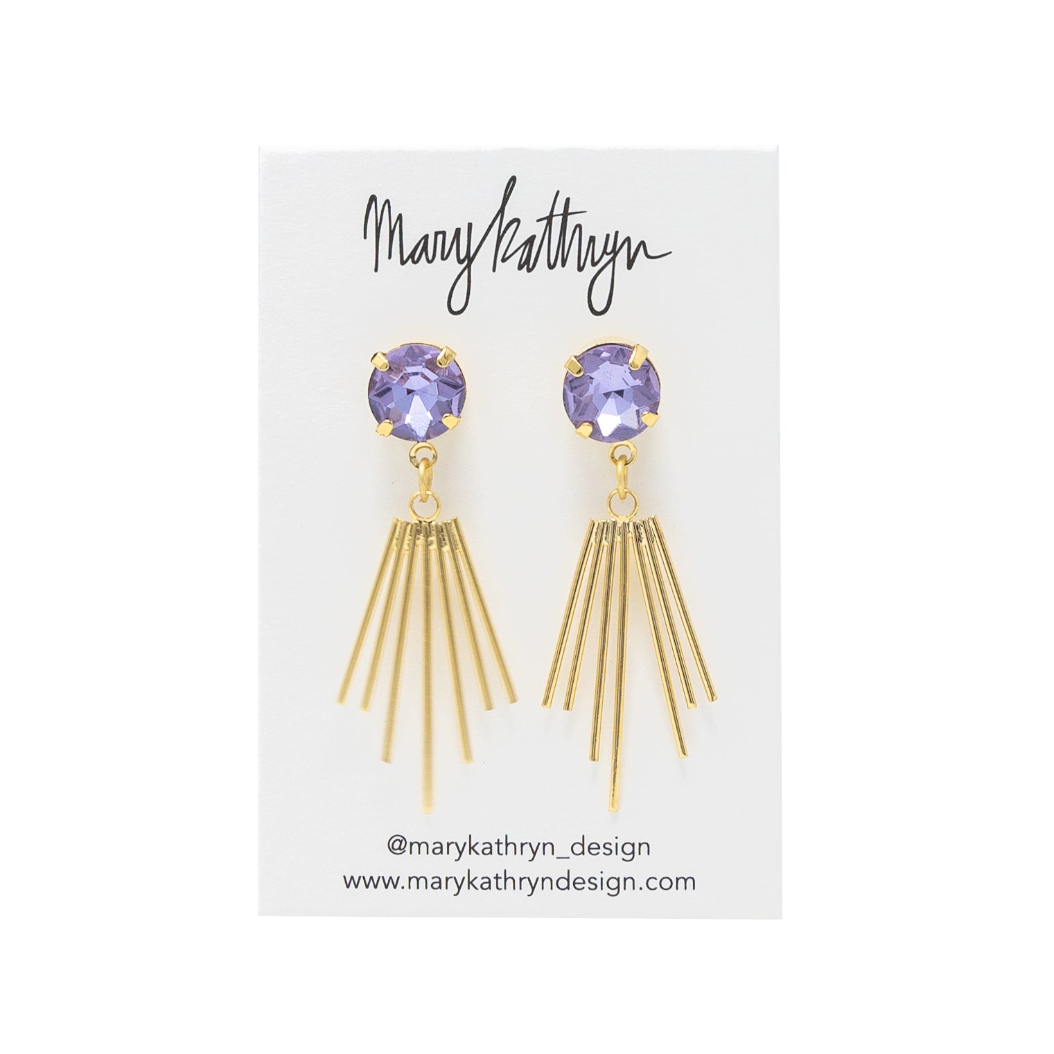 Lavender Cleopatra Earrings – Mary Kathryn Design