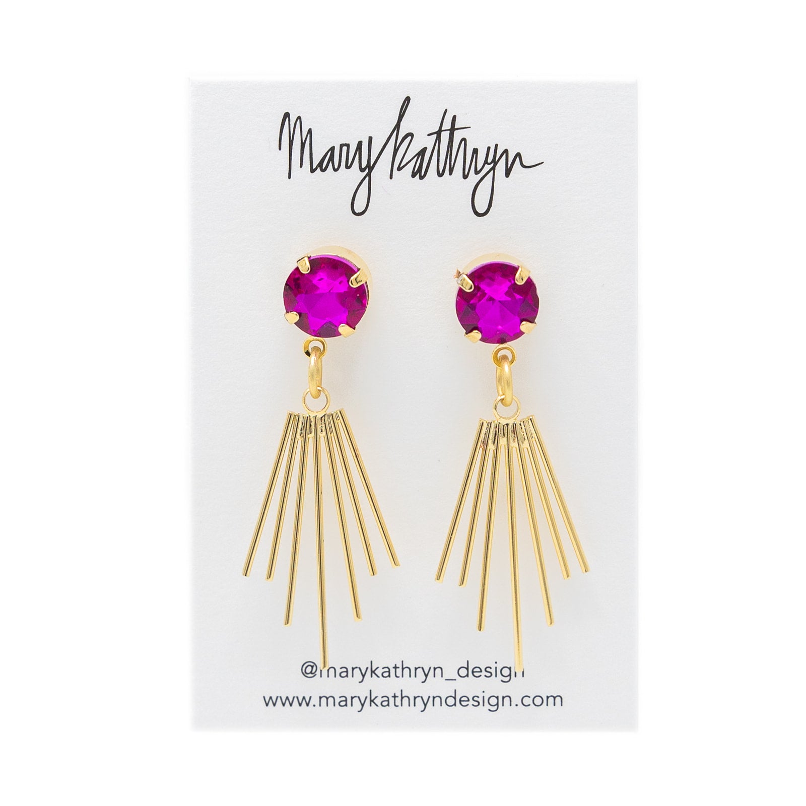 Hot Pink Cleopatra Earrings – Mary Kathryn Design