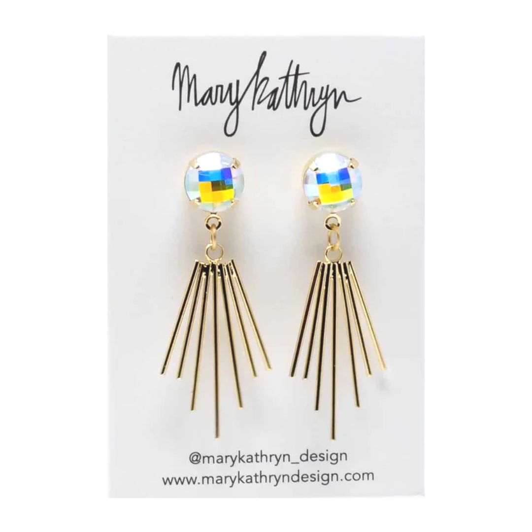 Cleopatra Iridescent Earrings – Mary Kathryn Design
