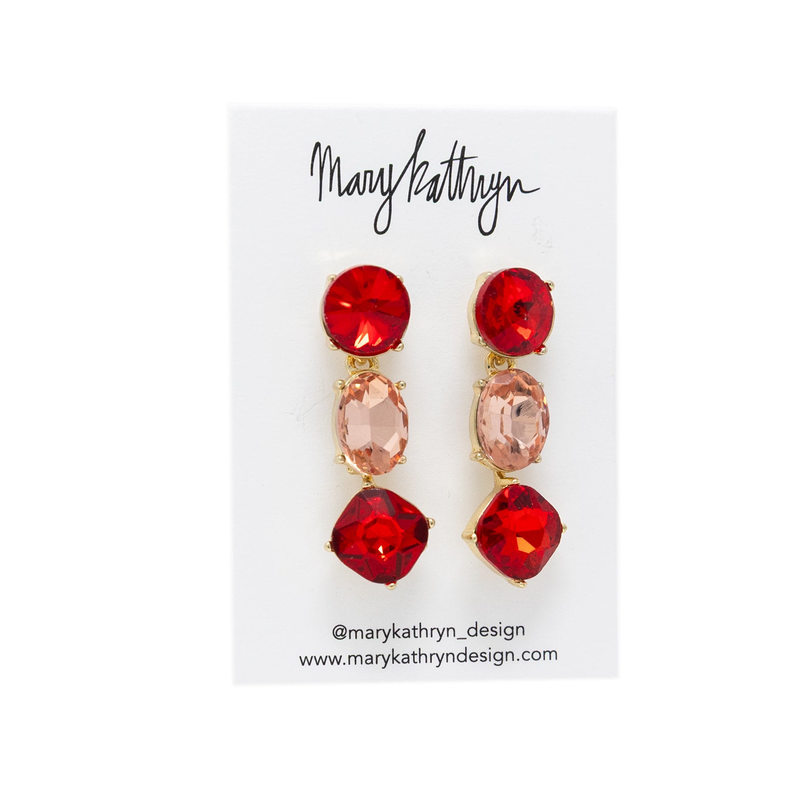 Red + Pink Gemstone Drops – Mary Kathryn Design