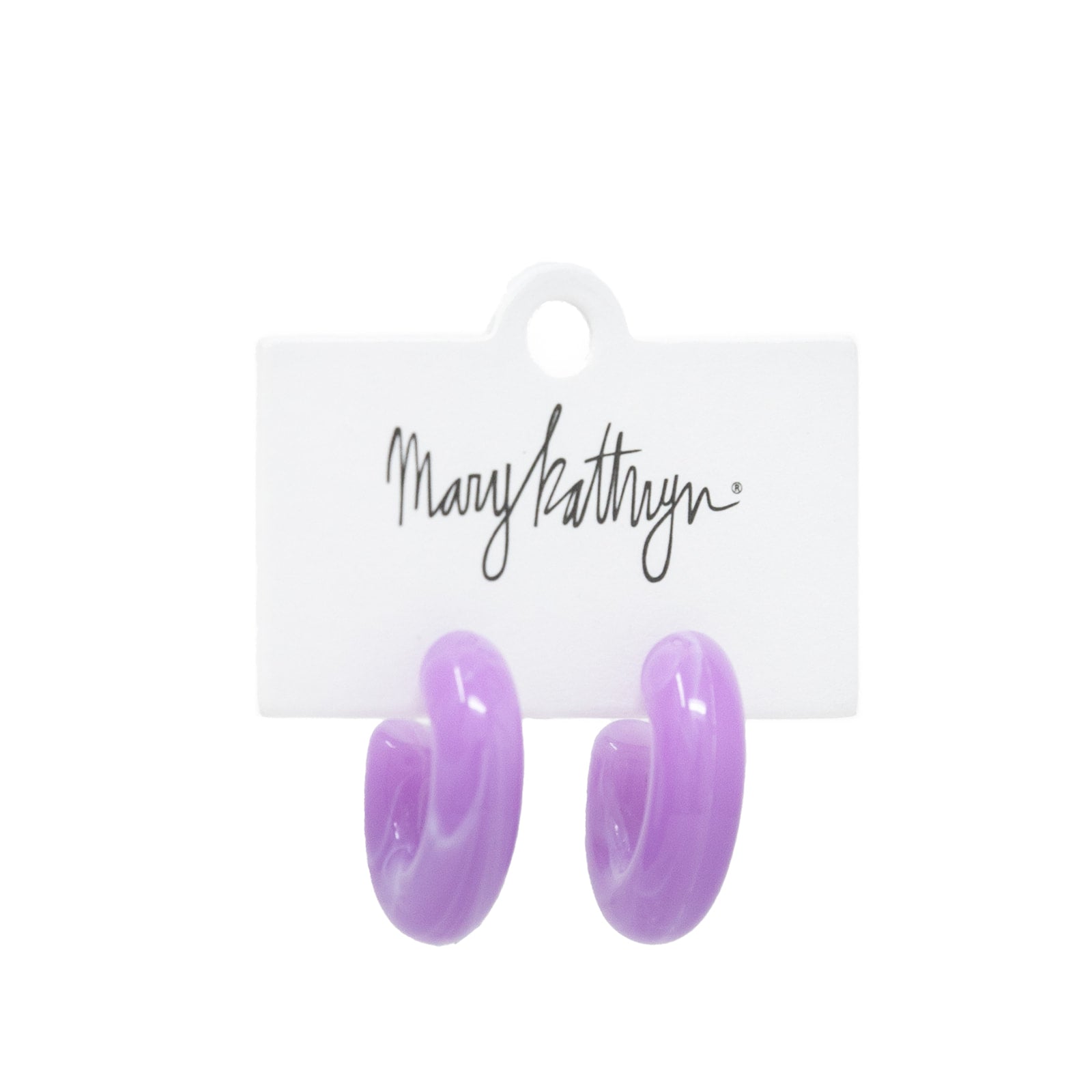 Purple Jelly Hoops – Mary Kathryn Design