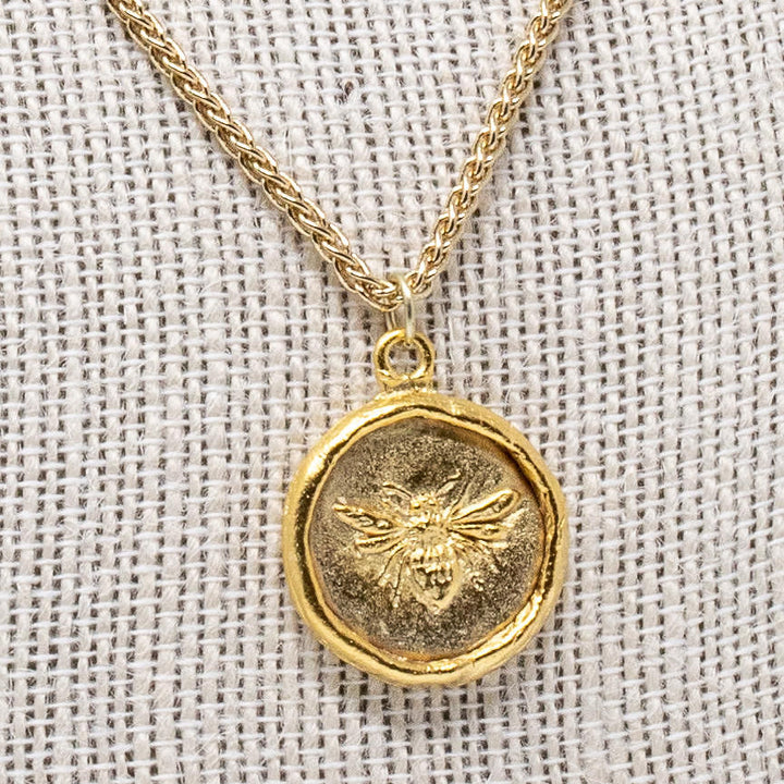 Matte Gold Bee Coin – Mary Kathryn Design