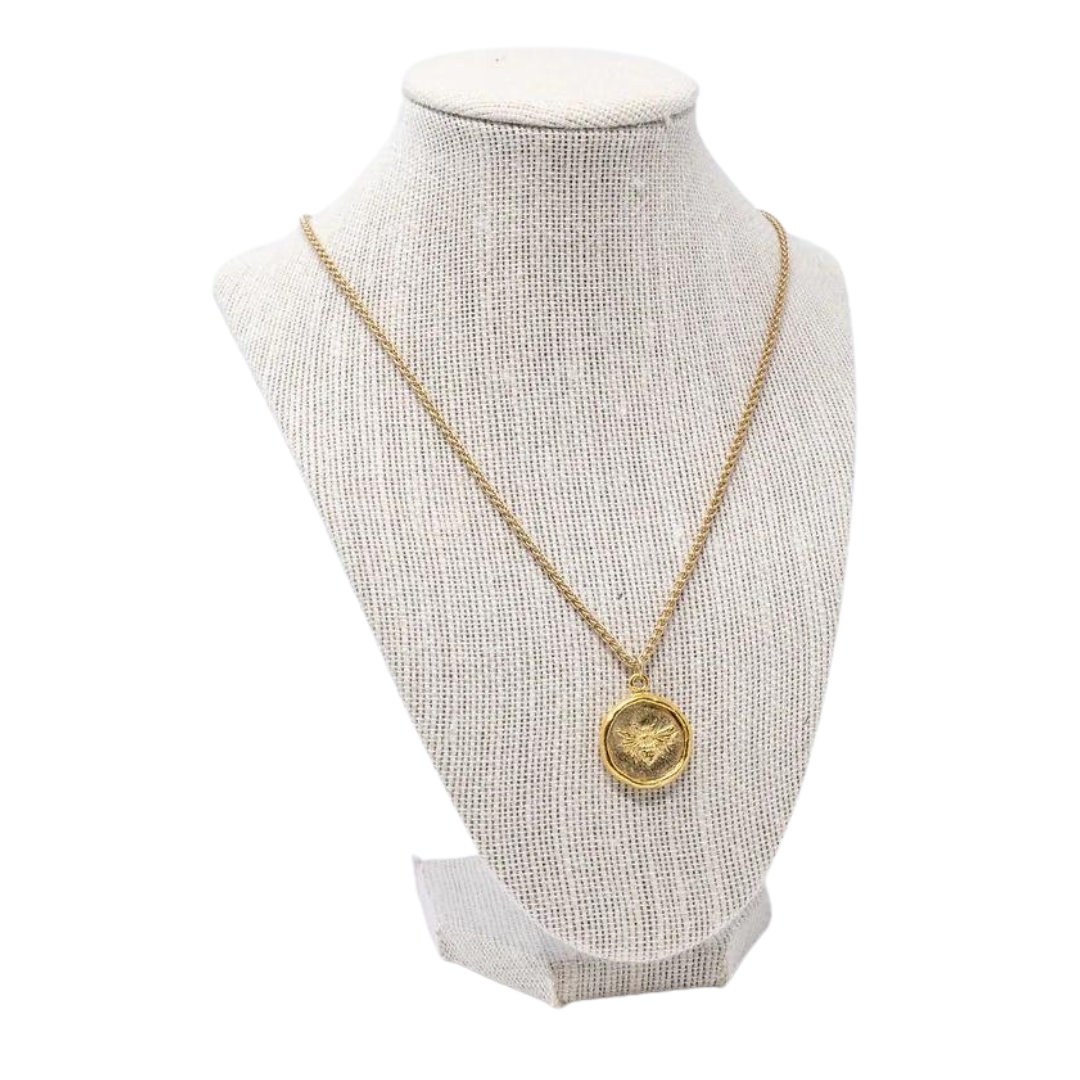 Matte Gold Bee Coin – Mary Kathryn Design